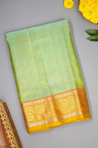 Gadwal Silk Sea Green Saree